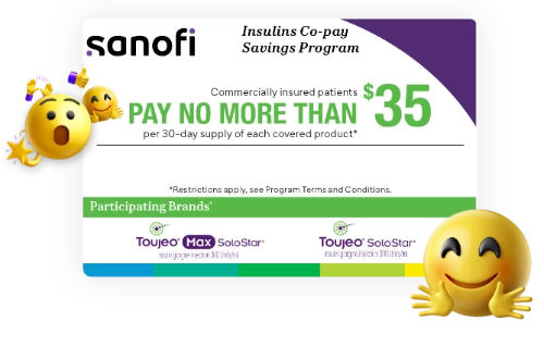 Coverage & Savings Card | Toujeo® (insulin glargine) injection 300 Units/mL